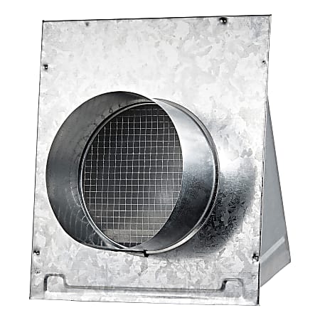 Lambro 6 In. 26 Gauge Galvanized Steel Fresh Air Intake Wall Vent with ...