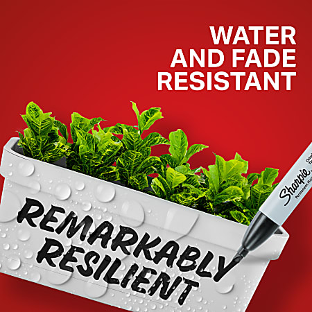 Sharpie Chisel Tip Permanent Markers Red Pack Of 12 - Office Depot