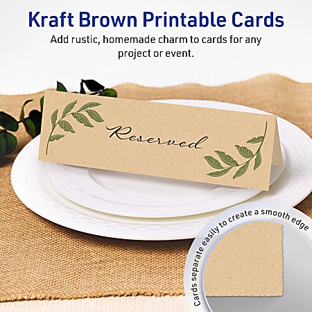 Avery Printable Tent Cards With Sure Feed Technology 2 12 x 8 12 ...