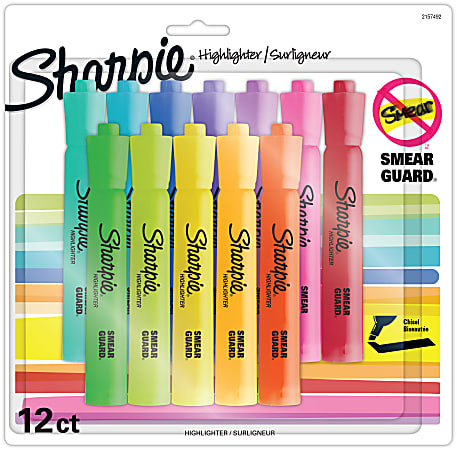 Sharpie® Accent® Tank-Style Highlighters, Chisel Tip, Assorted