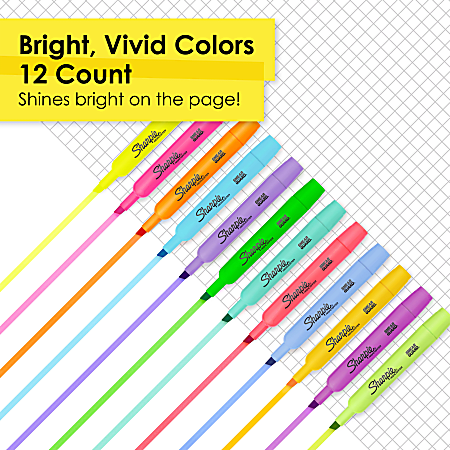 Sharpie Accent Tank Style Highlighters Chisel Tip Assorted Colors Pack ...