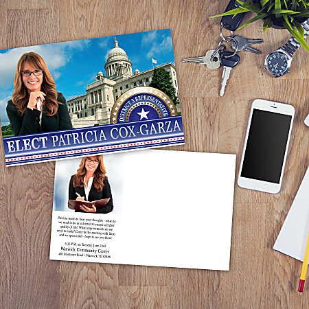 Custom Printed Full Color 5 x 7 Half Page Size Postcards Double Sided ...