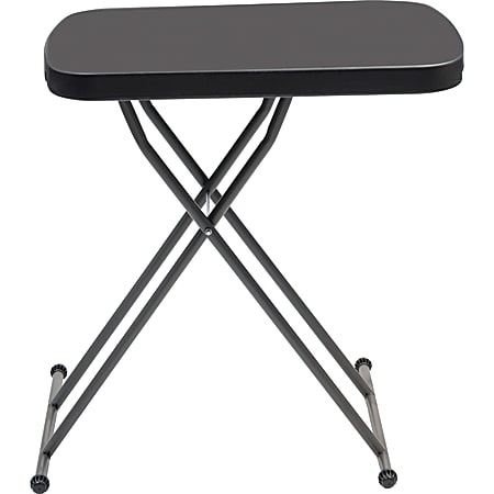 AbilityOne Blow Molded Adjustable Folding Table 28 H x 26 W x 18 D ...