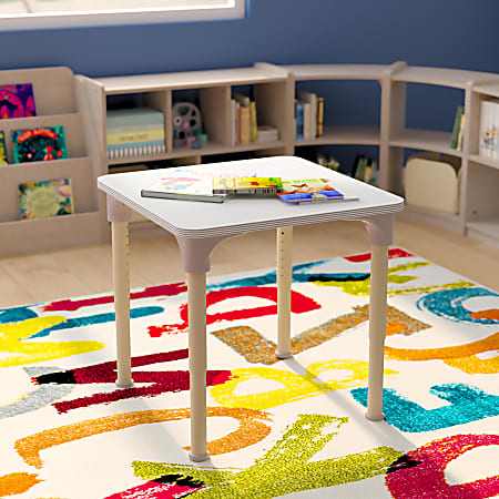 Flash Furniture Bright Beginnings Commercial Wooden Adjustable Height ...