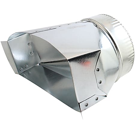 Deflecto 6 Galvanized Round Transition For Ranges Silver DGT36 - Office ...