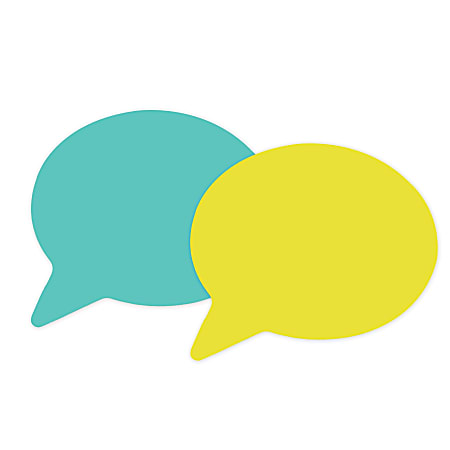 Post it Notes Super Sticky Die Cut Thought Bubble Shape 3 x 3 Assorted ...