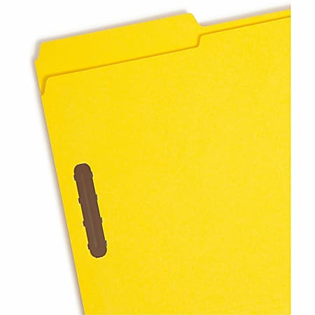 Smead Color Reinforced Tab Fastener Folders Legal Size 13 Cut Yellow ...