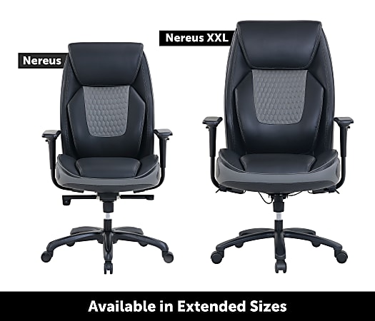 Shaquille ONeal Nereus Ergonomic Bonded Leather High Back Executive ...