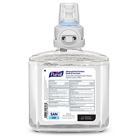 PURELL Advanced Hand Sanitizer Gentle Free Foam ES8 Refill Fragrance ...