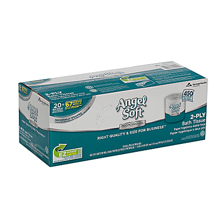 Angel Soft Professional Series by GP PRO Premium 2 Ply Toilet Paper 450 ...