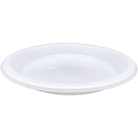 Genuine Joe 10 14 Plastic Plates White Pack Of 125 - Office Depot