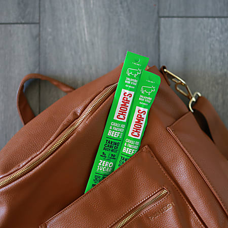 CHOMPS Beef Snack Sticks Jalapeno 1.15 Oz Pack Of 24 Sticks - Office Depot