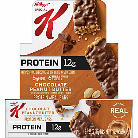 Special K Chocolate Peanut Butter Protein Meal Bars 1.59 Oz. Box Of 8 ...