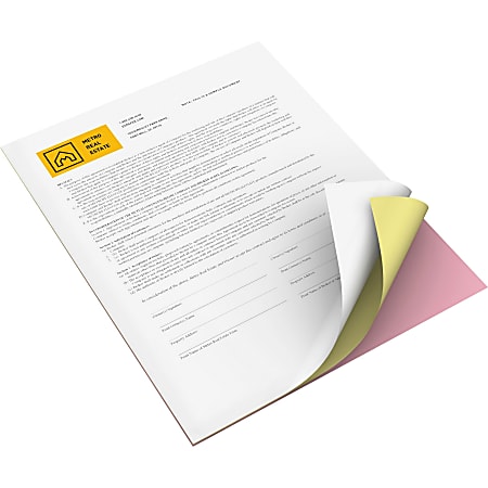 Xerox Revolution Premium Digital Carbonless Laser Paper WhiteCanaryPink ...