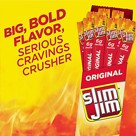 Giant Slim Jim Snacks 0.97 Oz Pack Of 24 - Office Depot