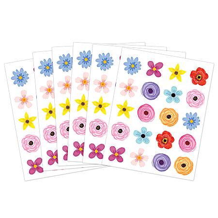 Teacher Created Resources Stickers 2 12 x 12 Wildflowers 120 Stickers ...