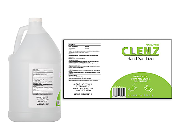 Alpine LIQUID LAVENDER HAND SANITIZER - Office Depot