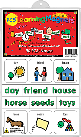 Barker Creek Magnets Learning Magnets PCS Nouns Set Grades Pre K Pack ...