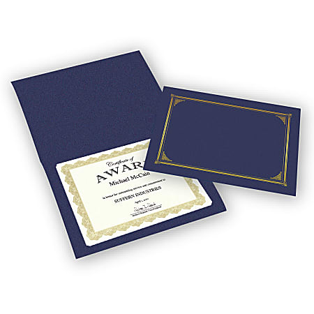 Geographics Award Certificate Gold Design Covers Letter Size 8 12 x 11 ...