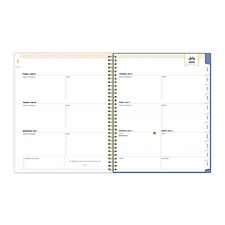 Planning Calendar DD Periwinkle PP 8.5x11 AY26 27 - Office Depot