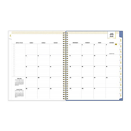 Planning Calendar DD Periwinkle PP 8.5x11 AY26 27 - Office Depot