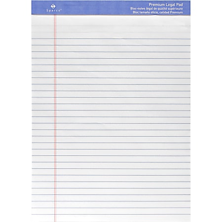 Sparco Premium grade Letter Size Legal Pad 50 Sheets Wire Bound Both ...