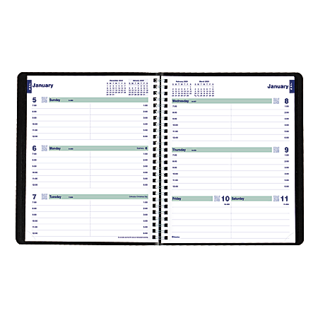 2025 Blueline Plan Link Weekly Appointment Planner 9 14 x 7 14 ...