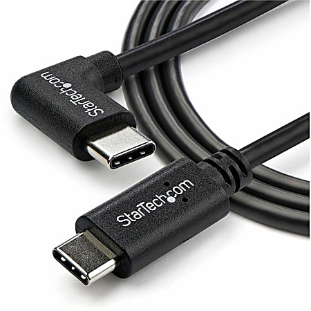 StarTech 1m 3 ft Right Angle USB C Cable MM USB 2.0 USB Type C Cable 90 degree USB C Cable USB C to USB C Cable USB C Charge Cable 3.30