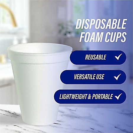 8oz polystyrene cups