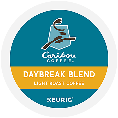 Caribou Coffee Single Serve Coffee K Cup Pods Daybreak Morning Blend ...