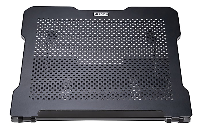 Allsop Adjustable Metal Laptop Stand 2 12 H x 13 716 W x 11 12 D Black ...