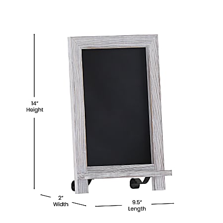 Flash Furniture Canterbury Tabletop Magnetic Chalkboard Sign With Metal ...