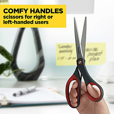 Scotch Precision Scissors 8 Pointed GrayRed - Office Depot