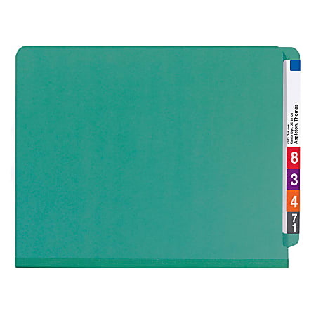 Smead End Tab Classification Folders With SafeSHIELD Fasteners 8 12 x ...