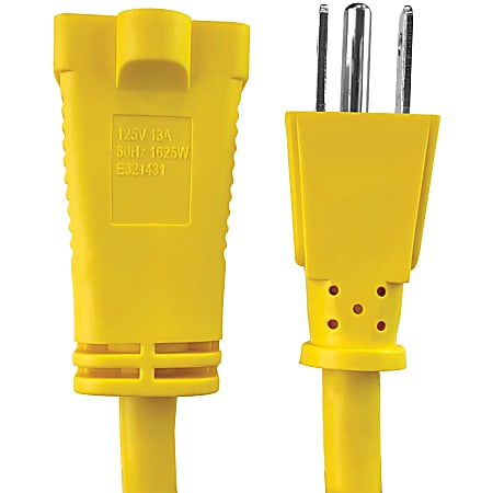 Stanley 33257 Outdoor Power Extension Cord 25 Yellow - Office Depot