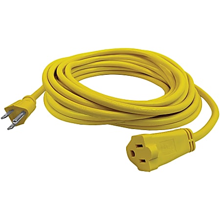 Stanley 33257 Outdoor Power Extension Cord 25 Yellow - Office Depot