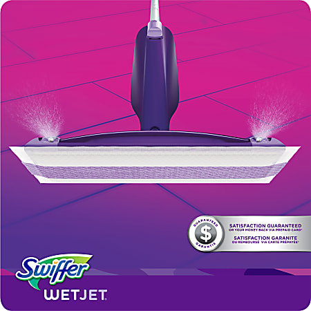 Swiffer WetJet Spray Mop Starter Kit PurpleSilver - Office Depot