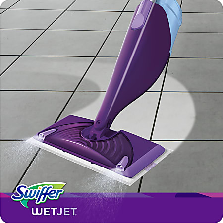 Swiffer WetJet Spray Mop Starter Kit PurpleSilver - Office Depot