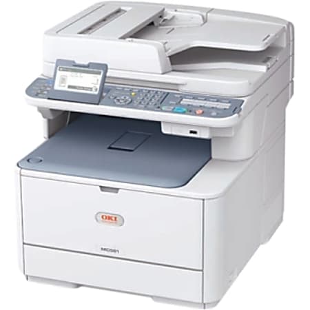 Oki MC561 LED Multifunction Printer Color Plain Paper Print Desktop - Office Depot