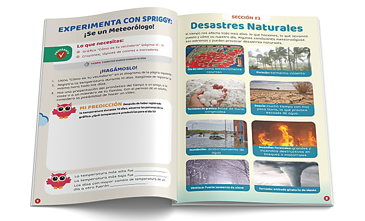 iSprowt Spanish Translation Books Weather Natural Disasters Pack Of 21 ...