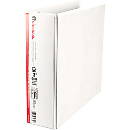 Universal Ring Binder 3 Binder Capacity Letter 8 12 x 11 Sheet Size D ...