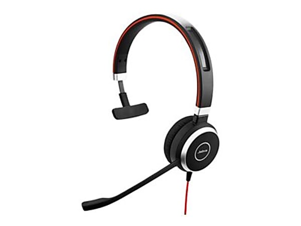 Jabra Evolve 40 UC Mono Wired Over The Head Headphones - Office Depot