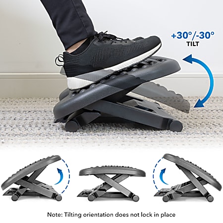 Mount It Under Desk Office Footrest With 3 Level Height Adjustment And ...