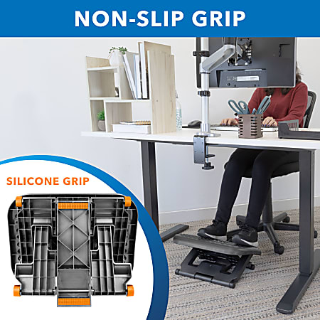 Mount It Under Desk Office Footrest With 3 Level Height Adjustment And ...
