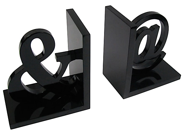 Realspace Ampersand And At Symbol Bookends Weathered Brown Set Of 2 ...