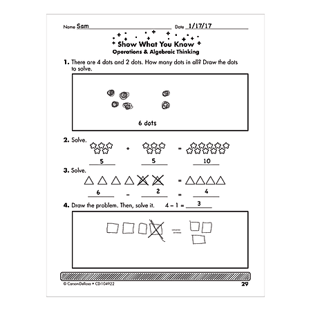 Carson Dellosa Instant Assessments For Data Tracking Math Resource Book ...