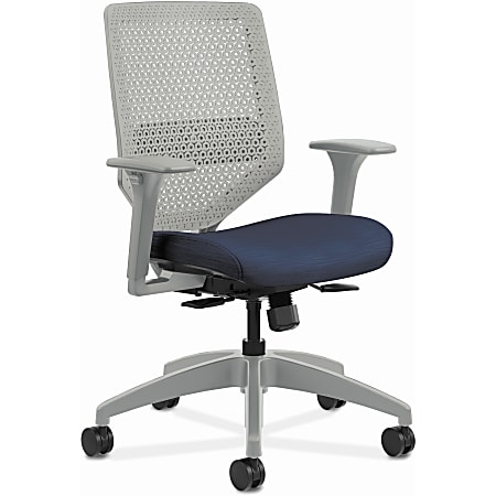 HON Solve Fabric Mid Back Task Chair MidnightTitanium - Office Depot