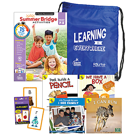 Carson Dellosa Summer Bridge Activities Summer Bridge Essentials Backpack Pre K to Kindergarten ...