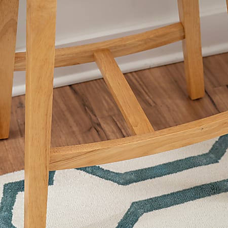 Linon Carberry Backless Counter Stools Natural Set Of 2 Stools - Office ...
