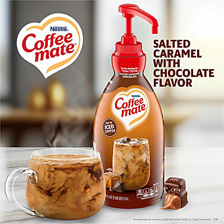 Coffee mate Salted Caramel Chocolate Liquid Coffee Creamer Pump Bottle ...